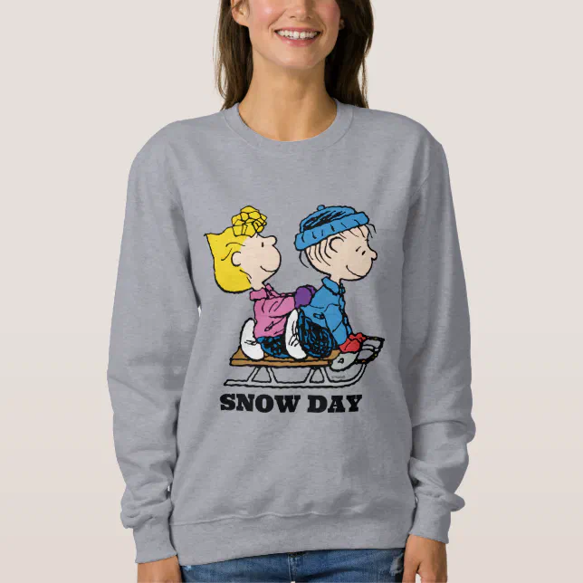 Peanuts | Sally & Linus Sled Riding Sweatshirt | Zazzle
