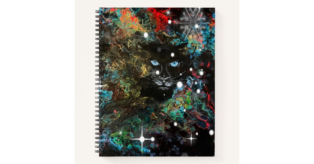 Peeking Panther Spiral Bound Notebook | Zazzle