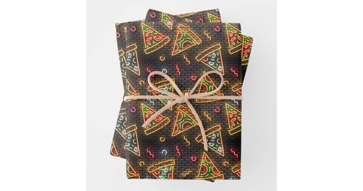 Pepperoni Pizza Wrapping Paper Sheet | Zazzle