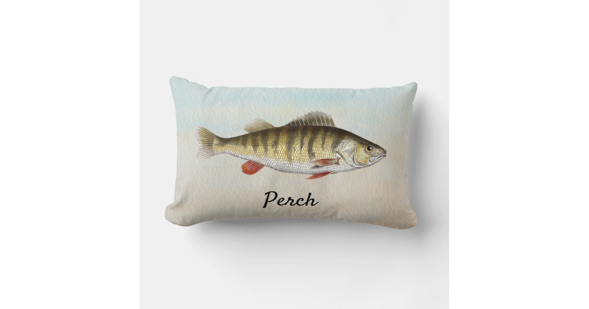 Perch Fish Cottage Outdoor Pillow | Zazzle