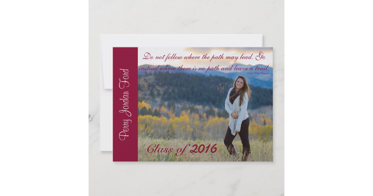 perry graduation invitation | Zazzle