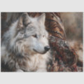 Persian Rug White Wolf Portrait Tissue Paper | Zazzle