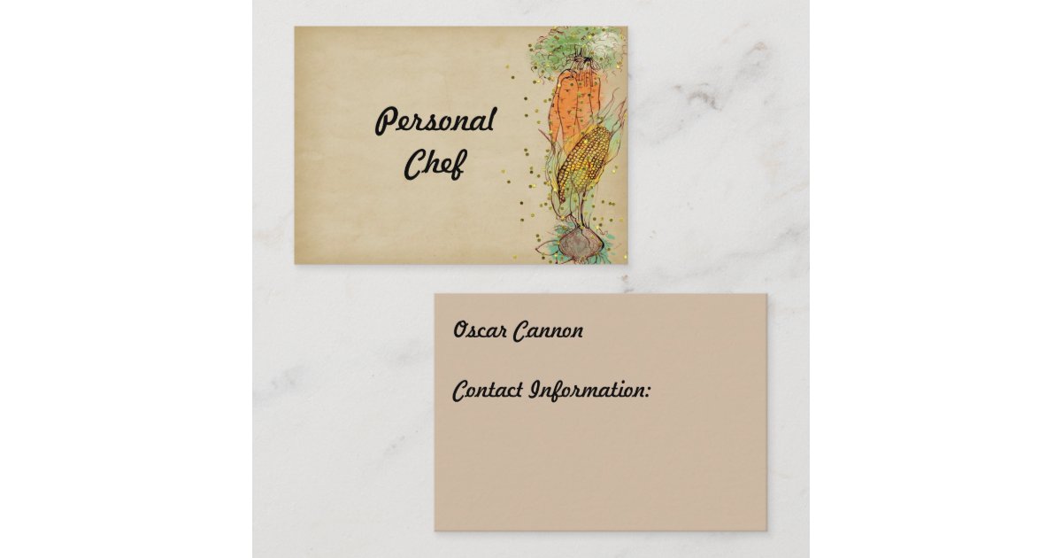 Personal Chef Business Card | Zazzle