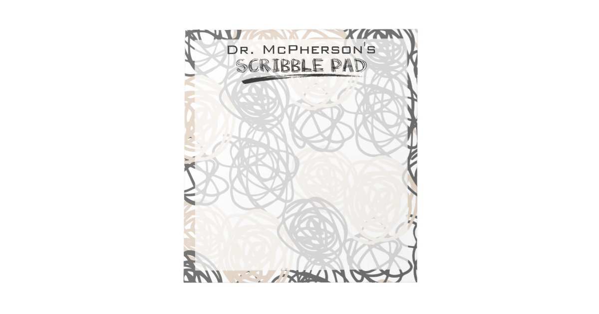 Personalised Doctor's Scribble Pad | Zazzle