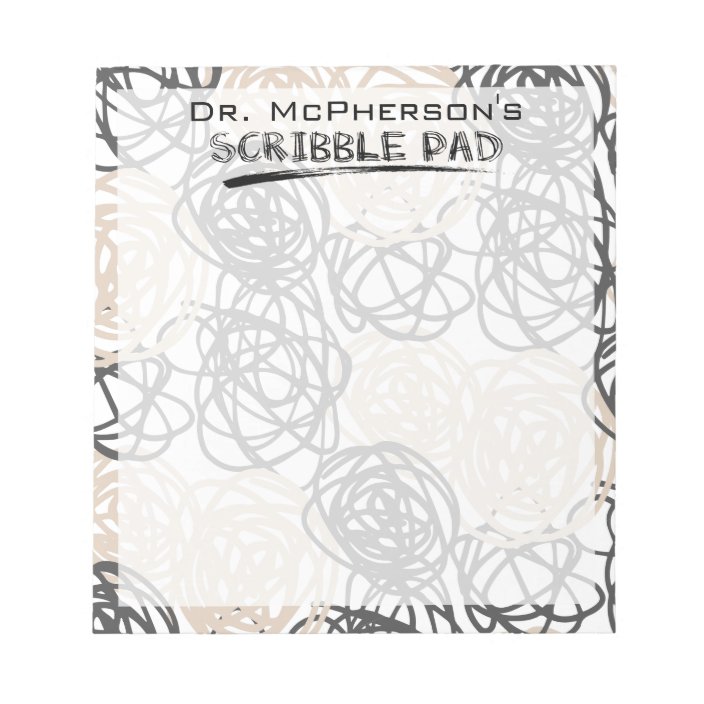 Personalised Doctor's Scribble Pad | Zazzle.com.au