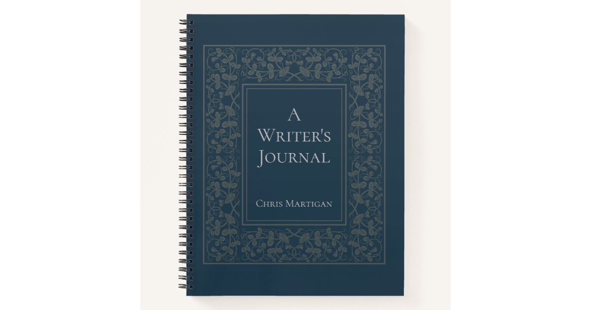 Personalised Elegant Writing Notebook for Authors | Zazzle