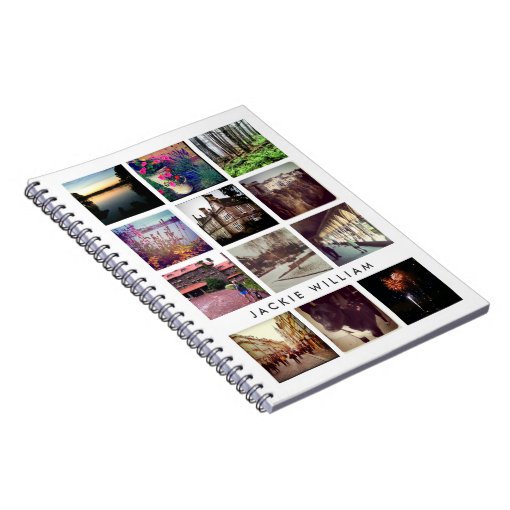 Personalised Instagram Photo Notebook | Zazzle