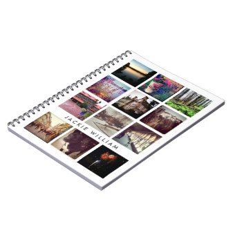 Personalised Instagram Photo Notebook | Zazzle