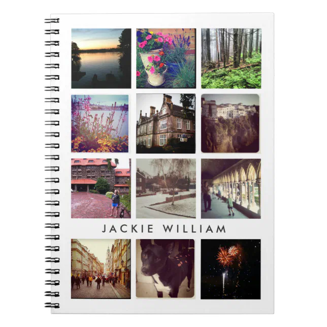 Personalised Instagram Photo Notebook | Zazzle