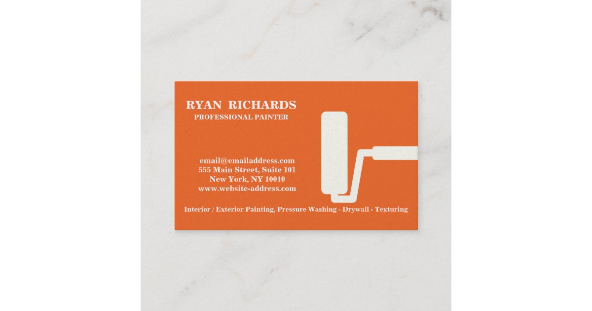 Personalised Modern House Painting Business Card | Zazzle