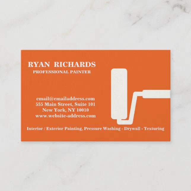Personalised Modern House Painting Business Card | Zazzle