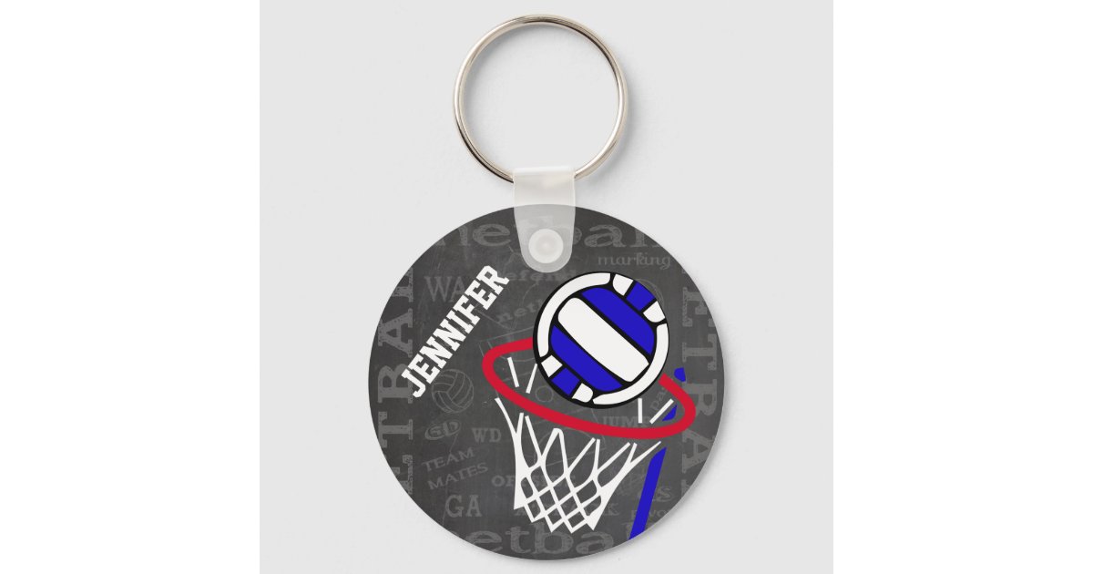 Personalised Netball Keyring | Zazzle