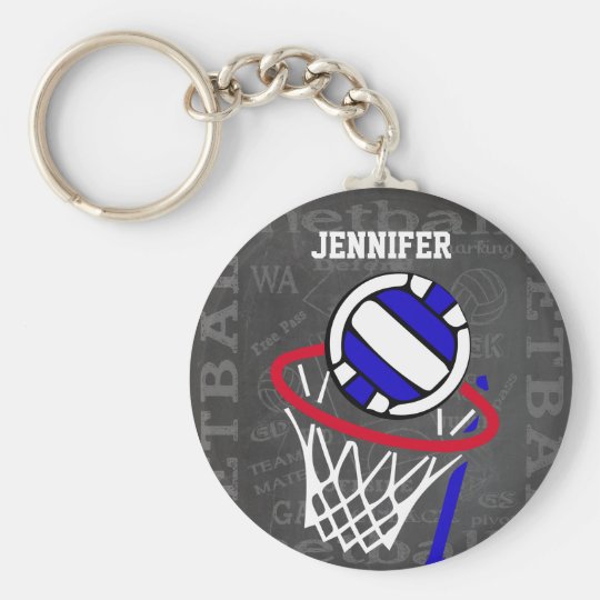 Personalised Netball Keyring | Zazzle.com.au
