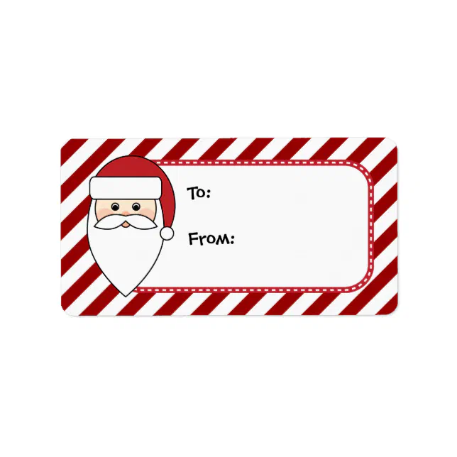 Personalizable Santa Claus Christmas Tags | Zazzle
