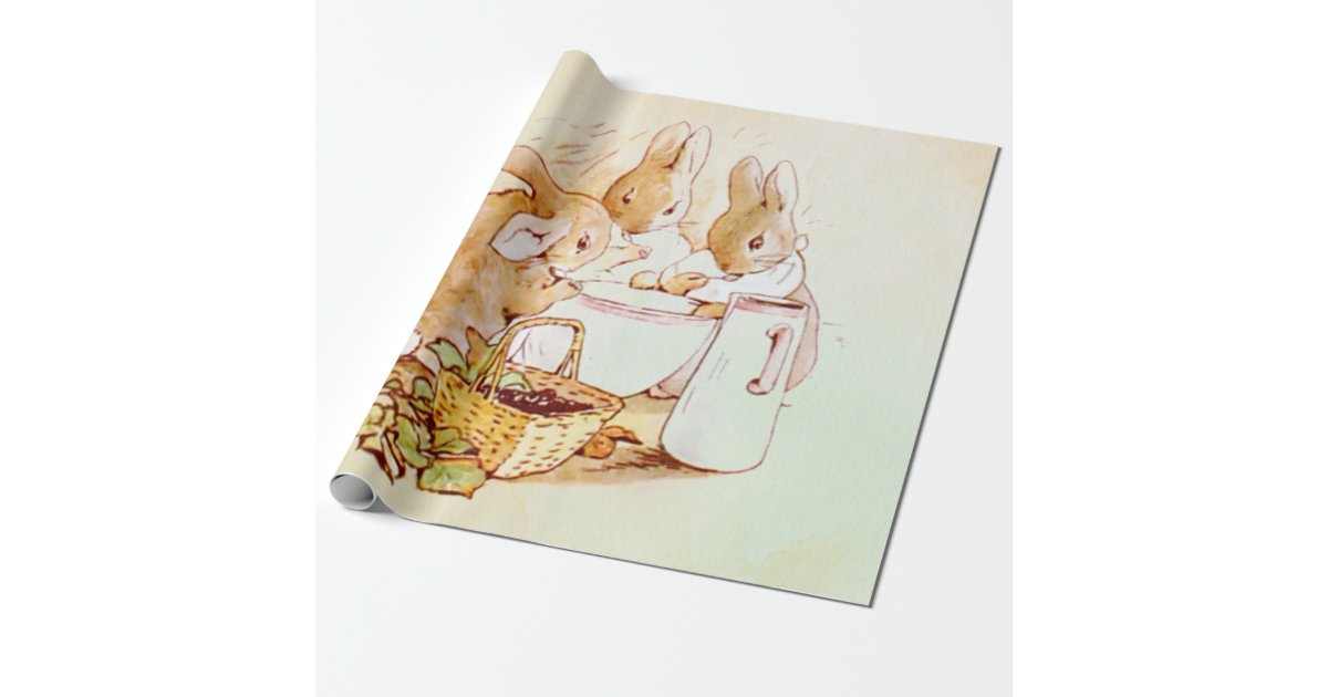 Peter Rabbit Beatrix Potter Wrapping Paper | Zazzle