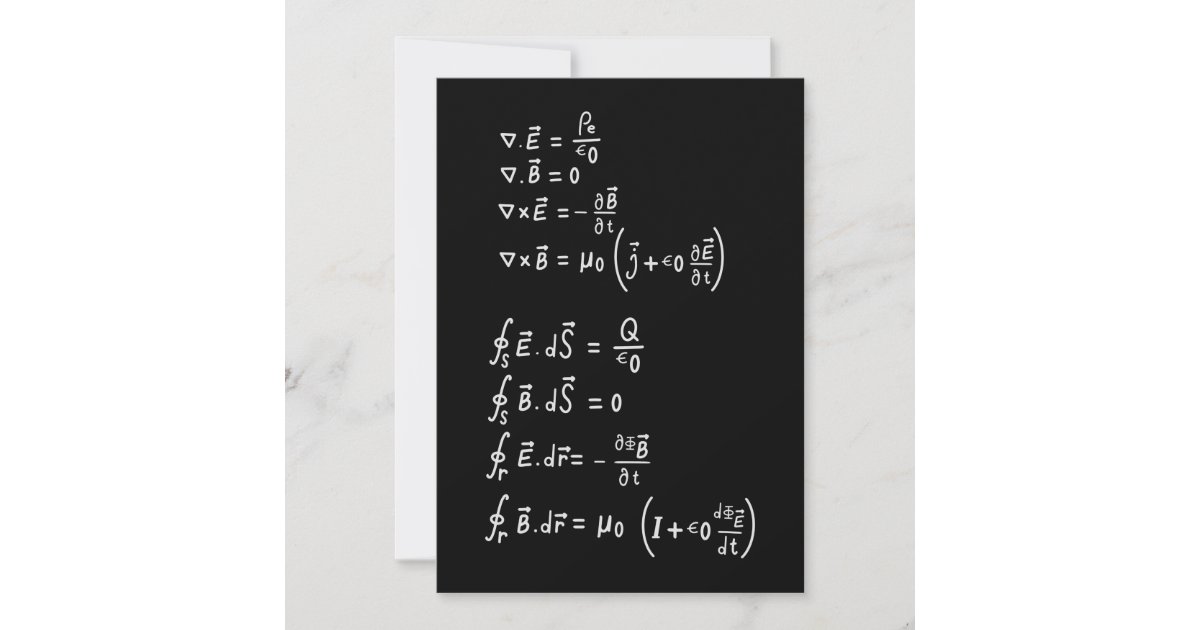 Physics Formula Square Sticker Invitation | Zazzle