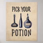 Pick Your Potion | Halloween Party Sign | Zazzle