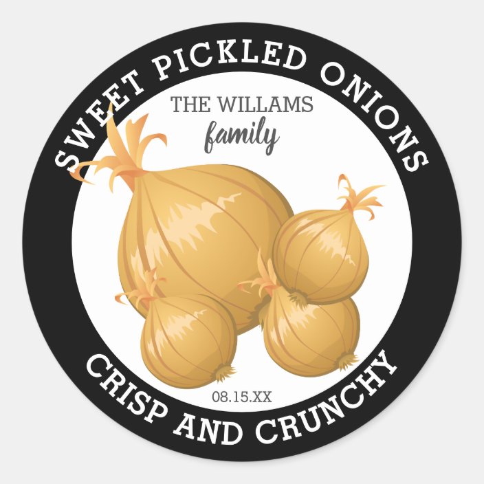 Pickled Onion | Jar Food Labels | Zazzle.com.au