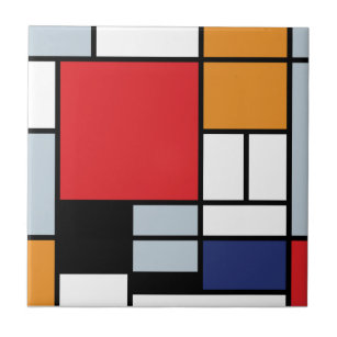 Piet Mondrian Decorative Ceramic Tiles | Zazzle.com.au