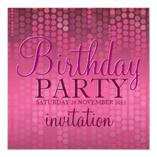 Funky Birthday Invitations | Zazzle AU