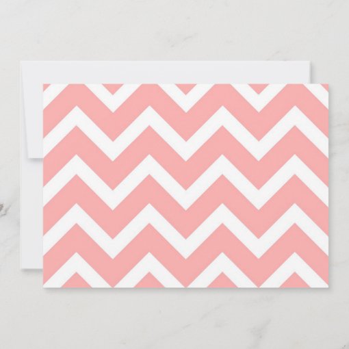 Pink Chevron Pattern Birthday Party Invitation | Zazzle