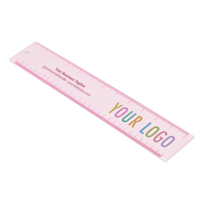 Pink Custom Acrylic Plastic Ruler Personalised | Zazzle.com.au