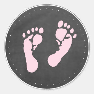 Baby Footprint Stickers | Zazzle AU