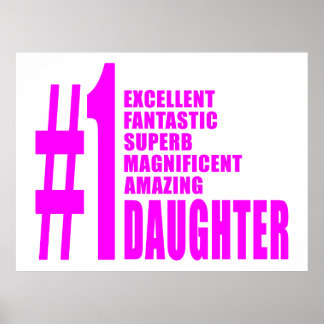 Daughter Birthday Posters, Daughter Birthday Prints