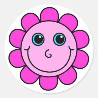 Smiley Flower Stickers | Zazzle.com.au