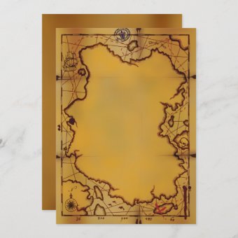 Pirate Treasure Map Invitations | Zazzle