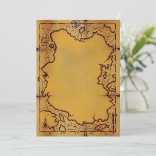 Pirate Treasure Map Invitations | Zazzle