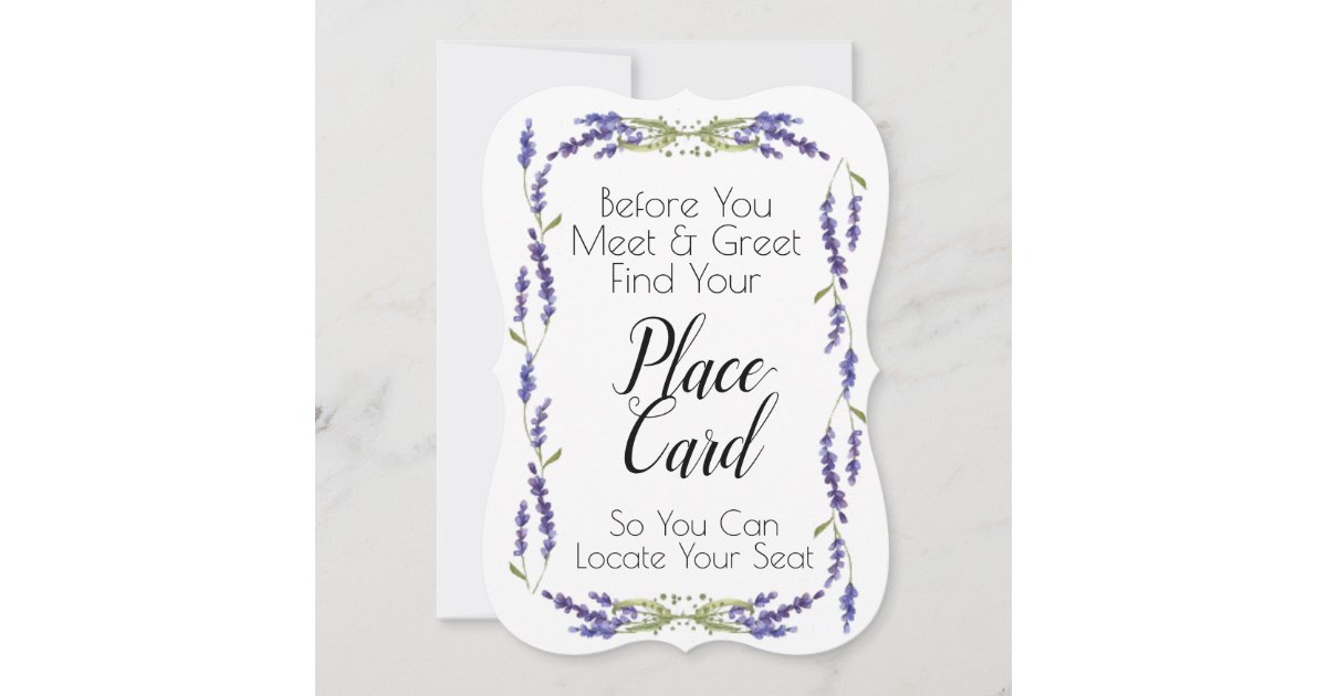Place Card Sign | Zazzle