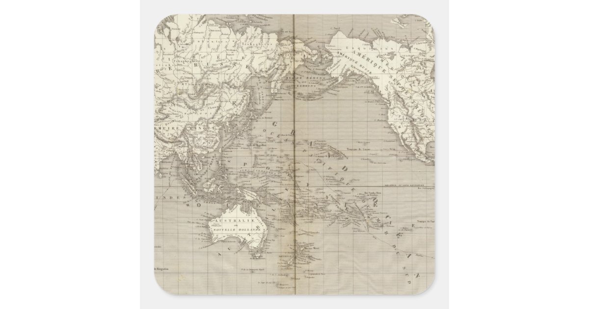 Planisphere diagram of solar system square sticker | Zazzle