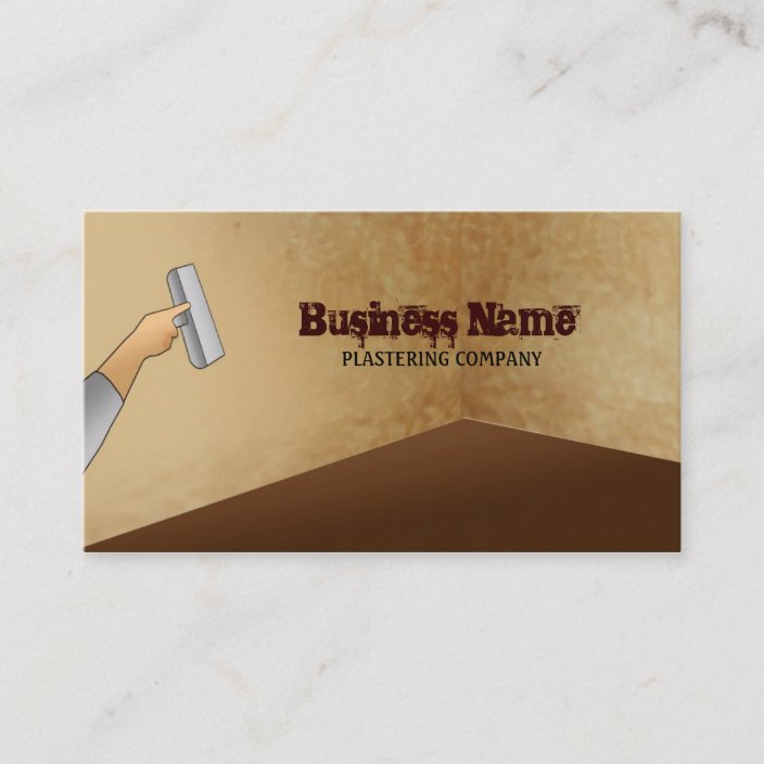 Plastering Company Business Cards | Zazzle.com.au