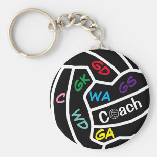 Netball Key Rings & Keychains | Zazzle AU