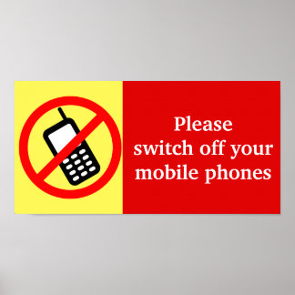 No Cell Phone Posters | Zazzle.com.au