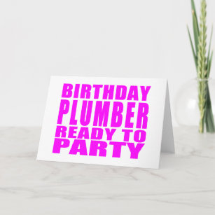 Plumber Birthday Cards | Zazzle.com.au