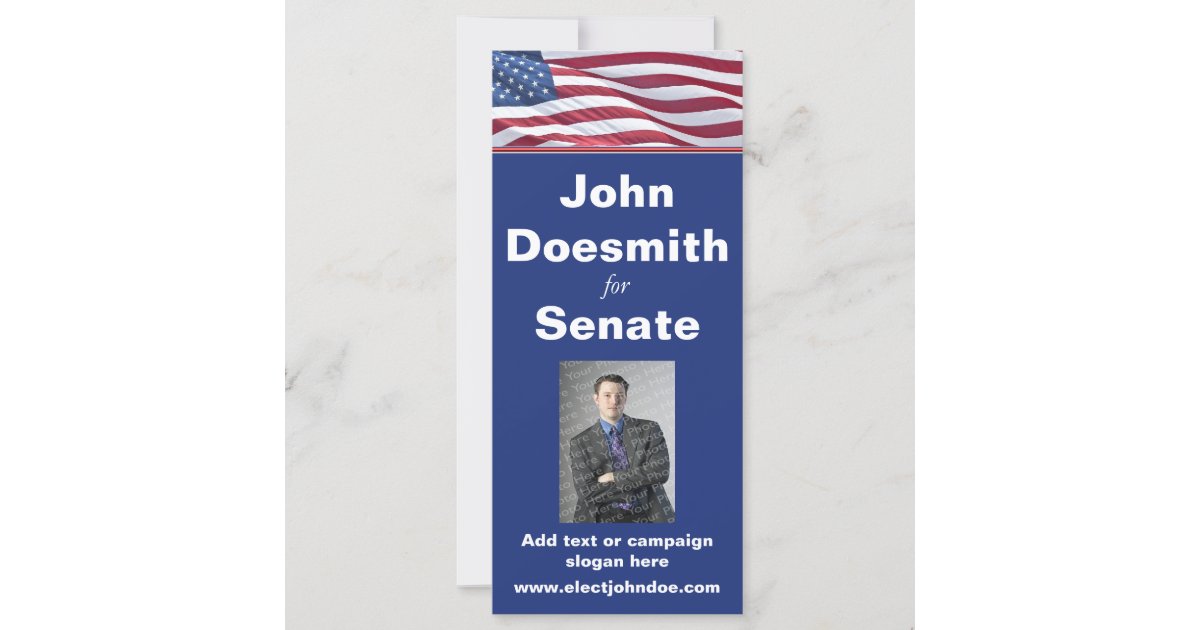Political Campaign Rack Card Template | Zazzle