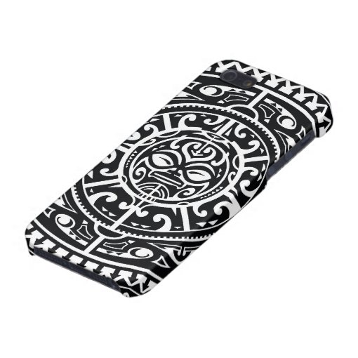 Polynesian Tribal Face 1 iPhone Case | Zazzle