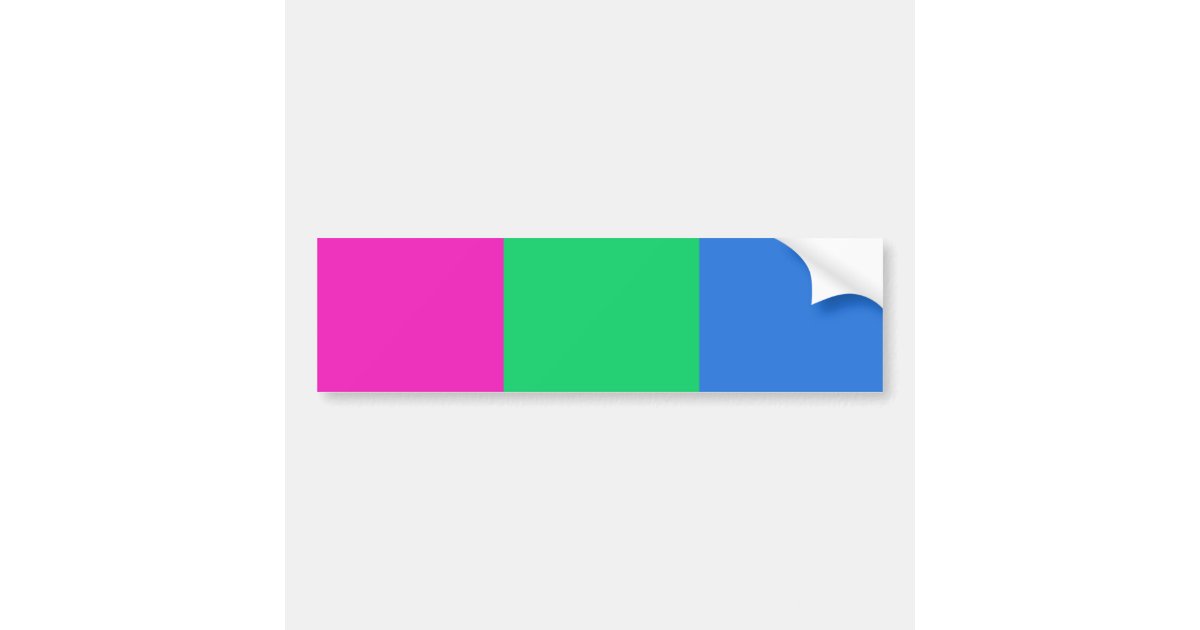 Polysexual Pride Flag Bumper Sticker Zazzle