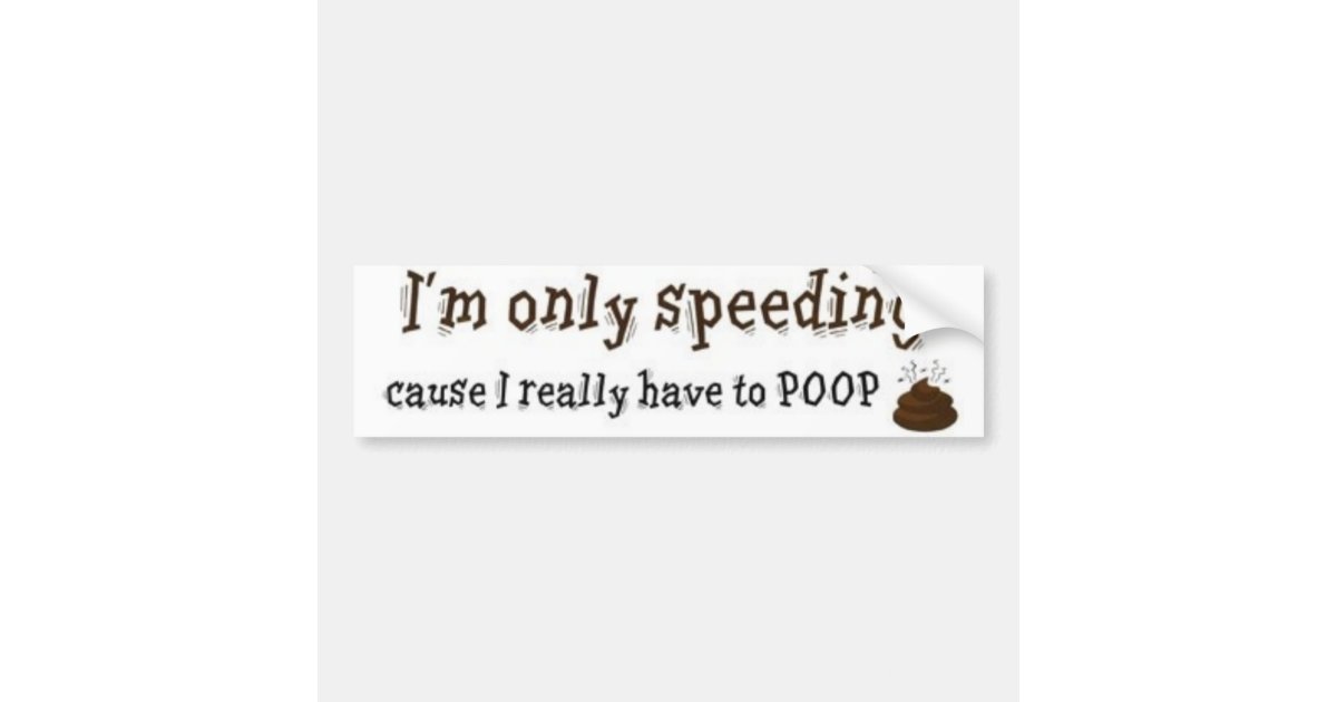 poop bumper sticker | Zazzle