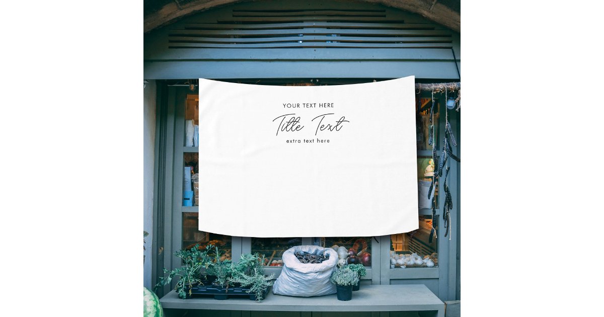 Pop Up Shop Modern Market Stall Display Backdrop Tablecloth | Zazzle