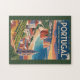 Portugal Iberia Skyline Illustration Travel Art Jigsaw Puzzle | Zazzle