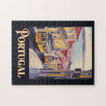 Portugal Lisbon Skyline Illustration Travel Art Jigsaw Puzzle | Zazzle