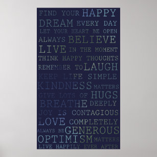 Positive Words Posters & Photo Prints | Zazzle AU