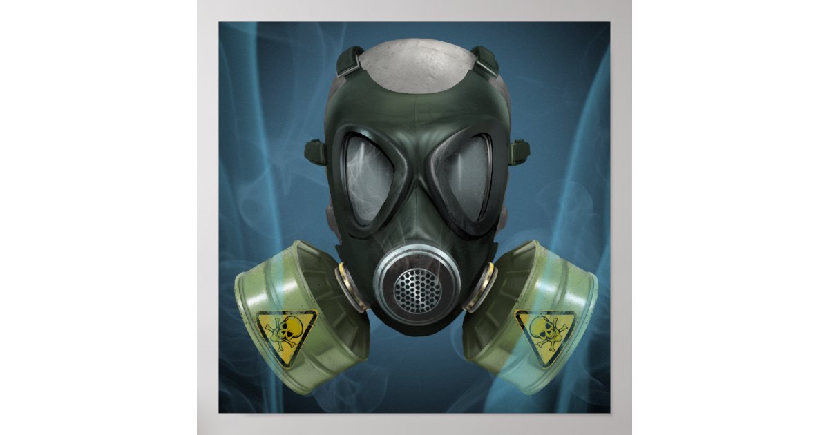 Post-Apocalyptic Gas Mask Poster | Zazzle