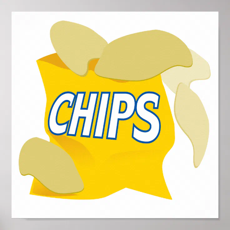 potato chips poster | Zazzle