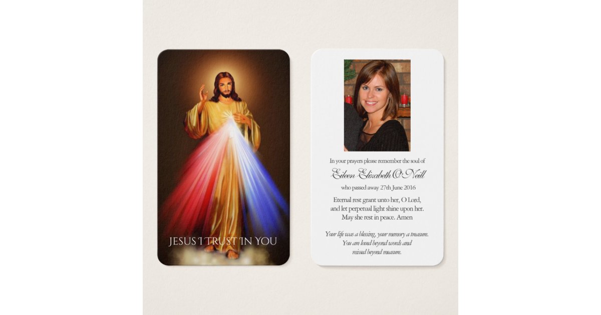 Prayer Cards | Divine Mercy 010 | Zazzle