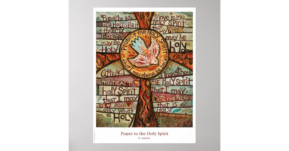 Prayer to the Holy Spirit classroom poster | Zazzle