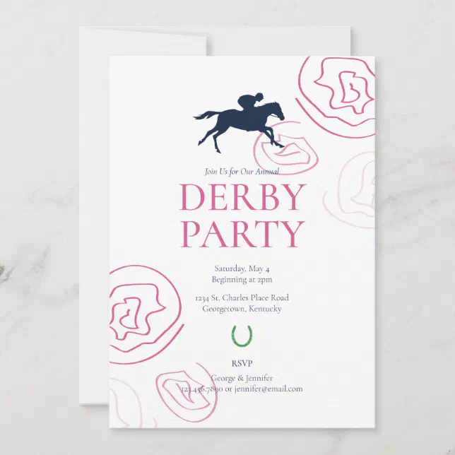 Preppy Derby Party Invitation | Zazzle